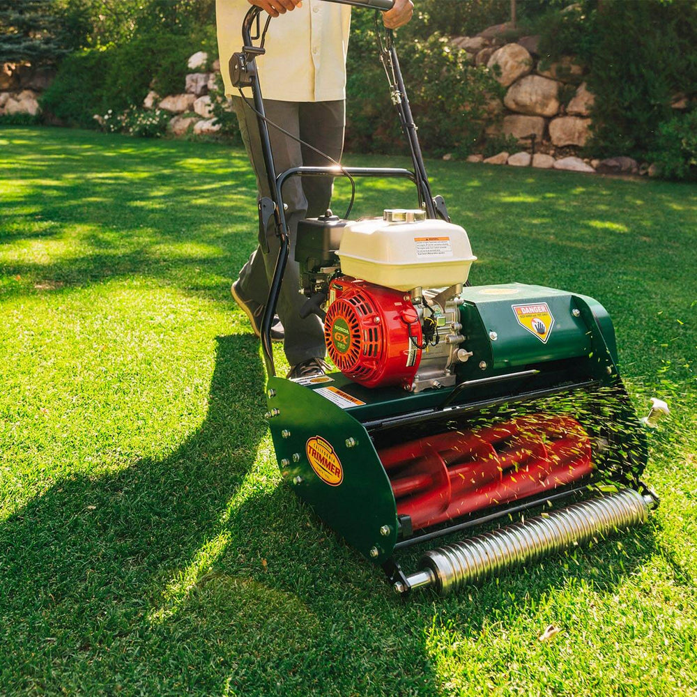 California Trimmer | Catalyst 25 in. Gas Walk Behind Reel Lawn Mower