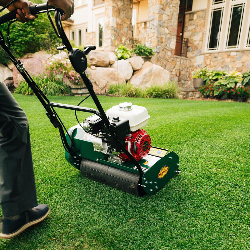 California Trimmer | Catalyst 25 in. Gas Walk Behind Reel Lawn Mower